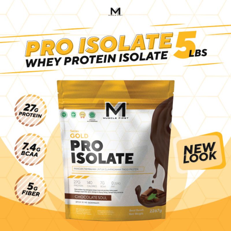 Jual M1 Muscle First Gold Pro Isolate Whey Isolate 5lb 5lbs | Shopee ...