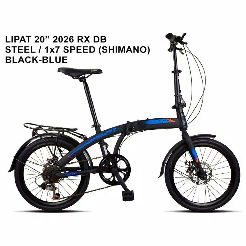 Jual SEPEDA LIPAT 20 EXOTIC ET 2026 RX DB Folding 7 speed shimano ...