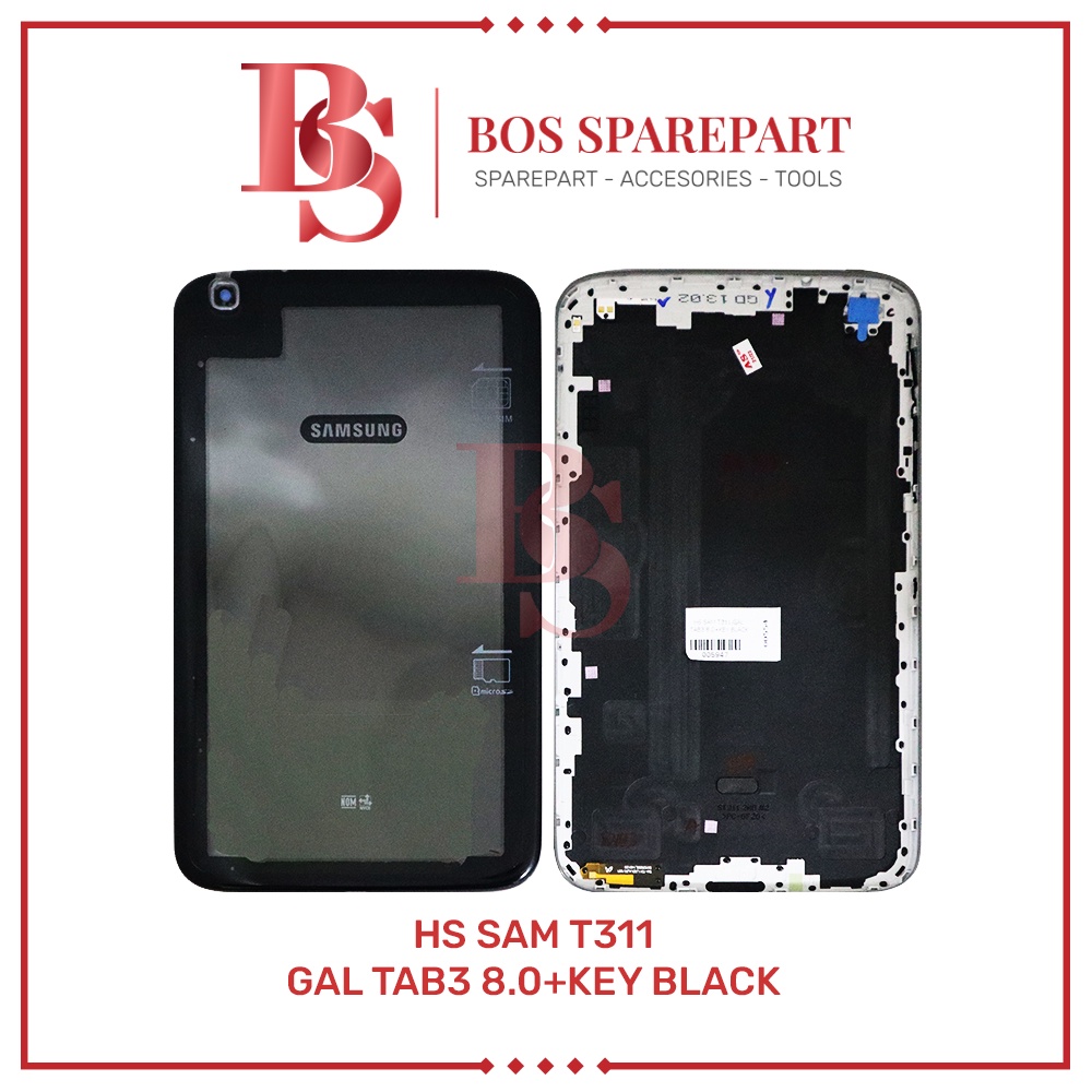 Jual CASING SAM T311 / GALAXY TAB 3 8.0 + KEY BLACK / KESING / HOUSING ...