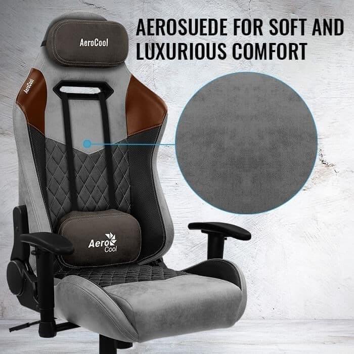 Jual Aerocool Duke Aerosuede Nobility Gaming Chair - Steel Blue ...
