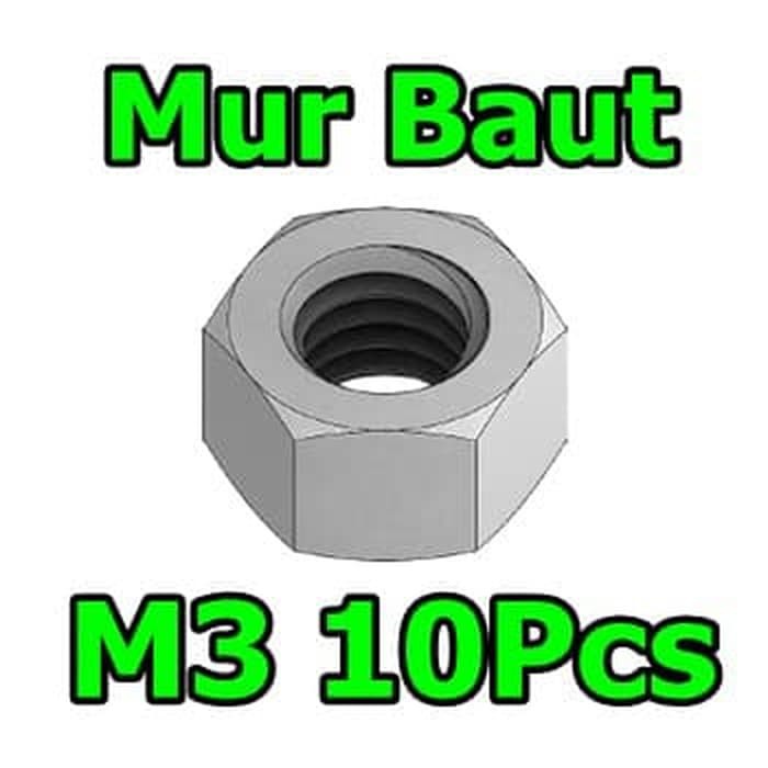 Jual Mur baut ukuran M3 harga per 10pcs | Shopee Indonesia