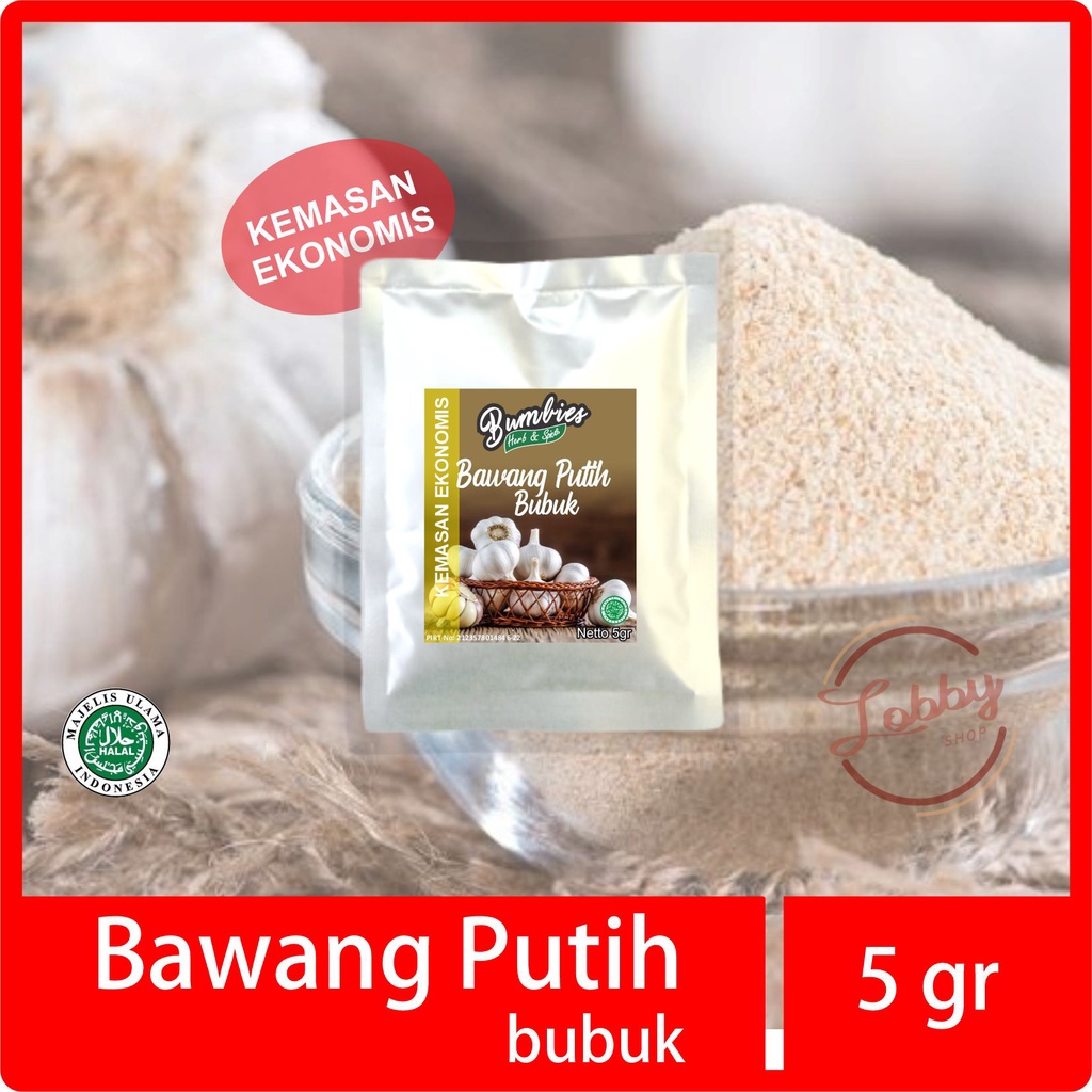 Jual Bawang Putih Bubuk 5 gram EKONOMIS Bumbies Product | Ground Garlic ...