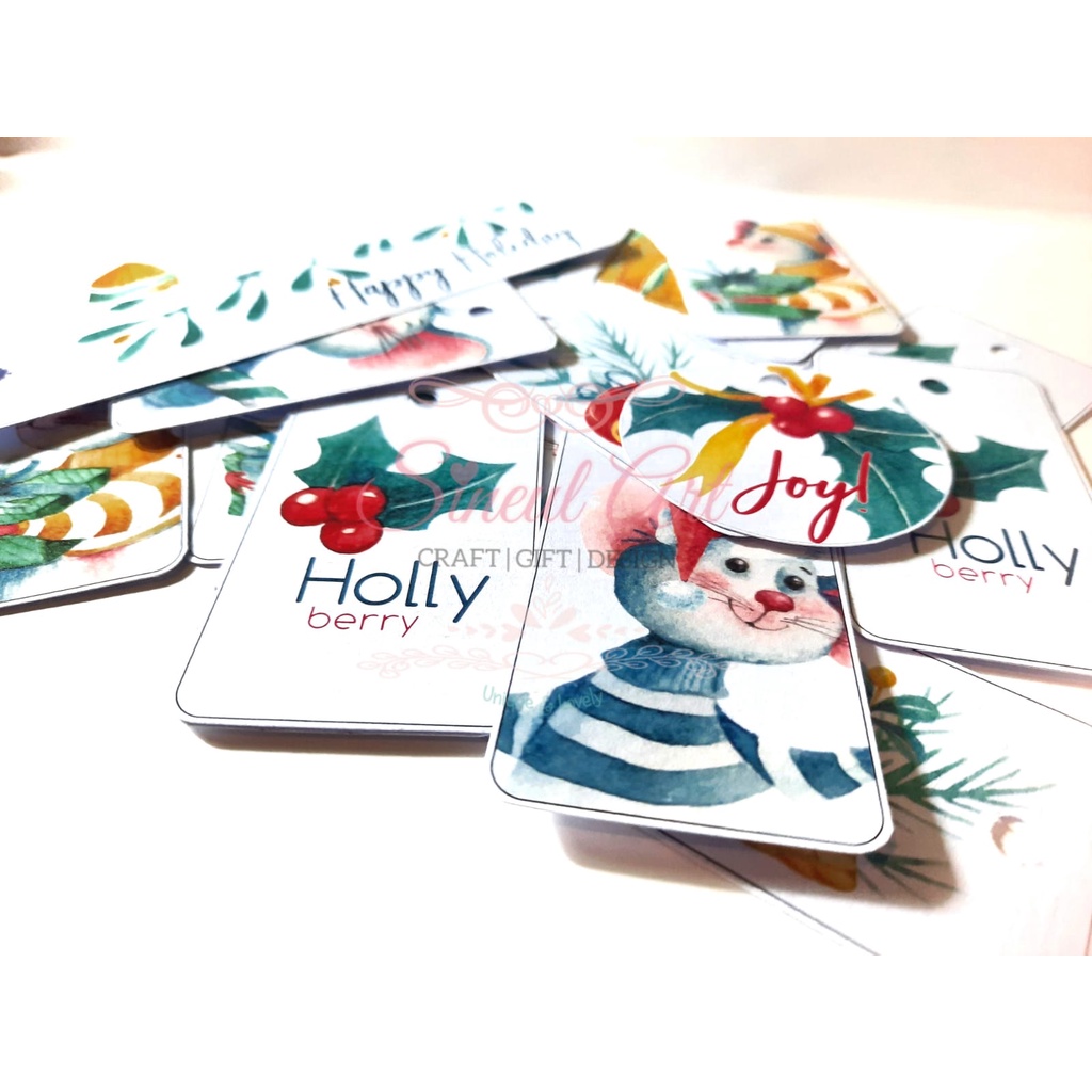 Jual Sineul Art Kartu Hangtag Natal Tikus/ Cute Mice Celebrating ...
