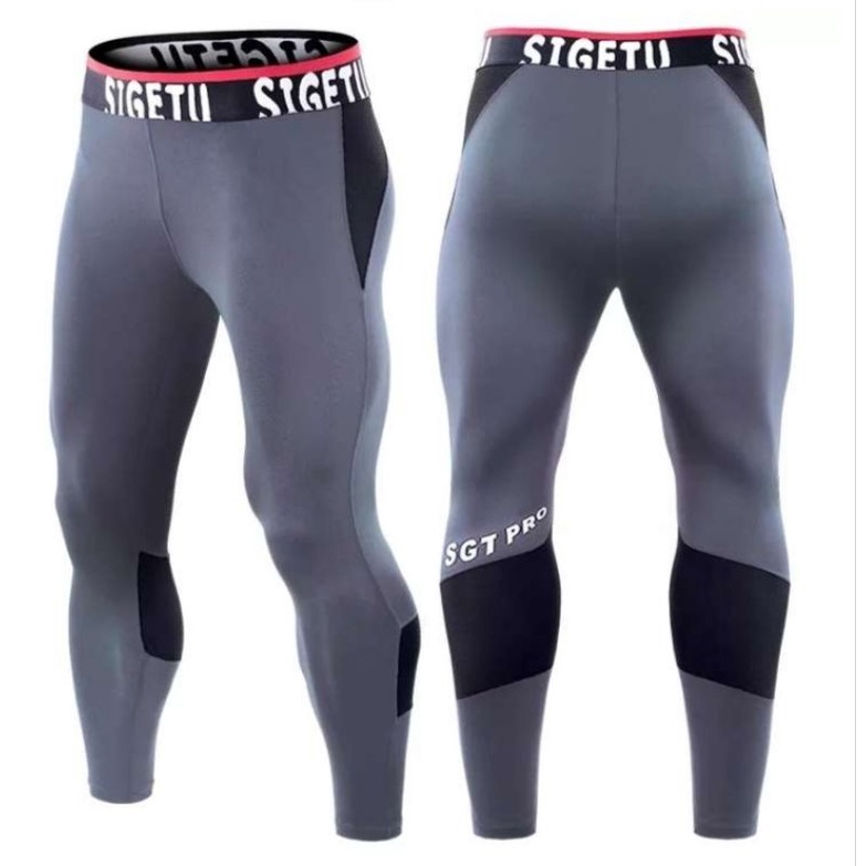 Jual Celana Legging Sports Panjang Pria Legging Kompresi Elastis Tinggi ...