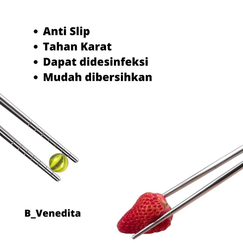 Jual Sumpit Stainless Korea Sus 304 Chopstick Asli Tahan Karat Souvenir ...