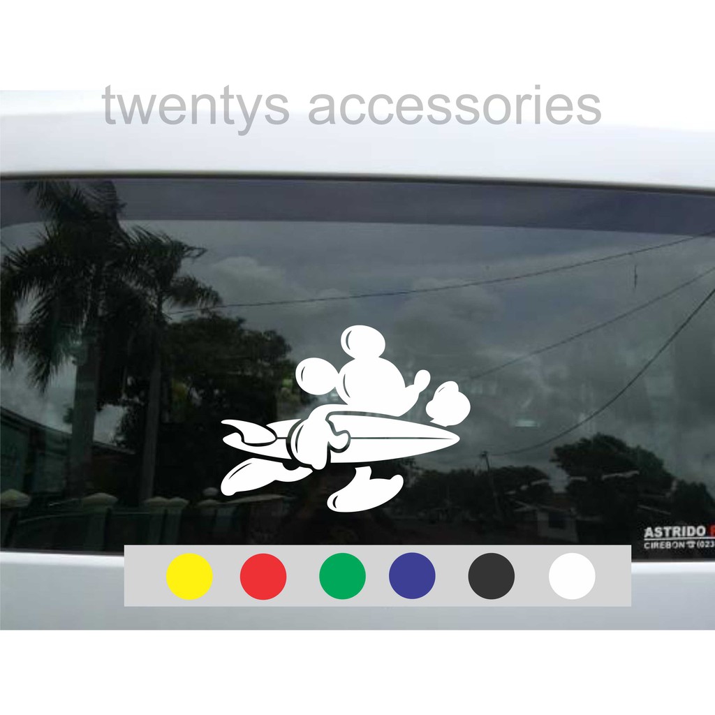 Jual stiker mickey mouse sticker kaca mobil belakang | Shopee Indonesia