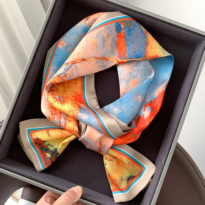 Jual Syal Fashionable Temperamen Korea sederhana strip panjang syal ...