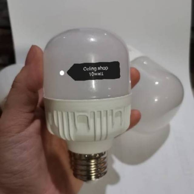 Jual lampu bohlam LED PUTIH tabung KAPSUL murah 10watt 10w | Shopee ...
