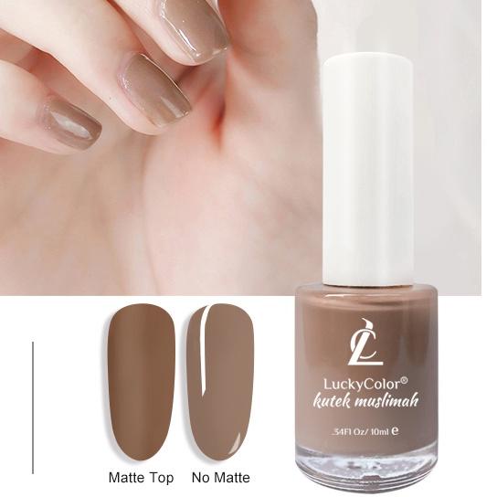 Jual LUCKYCOLOR Kutek Merah Matte Kutek Buat Solat Peel Off Nail Polish ...