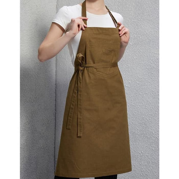 Jual Jual Celemek Apron Cotton Full Coklat Premium Quality Murah ...