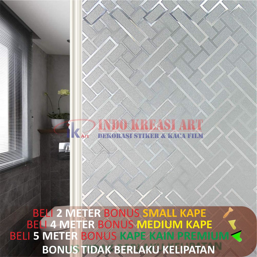 Jual STIKER KACA STICKER KACA MOTIF GLITTER KOTAK NEW STIKER PELAPIS ...