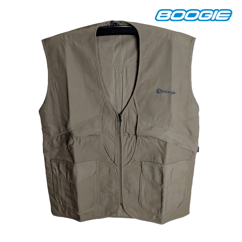 Jual Boogie Rompi fishing Khaki - Vest Pria wanita ribstop | Shopee ...