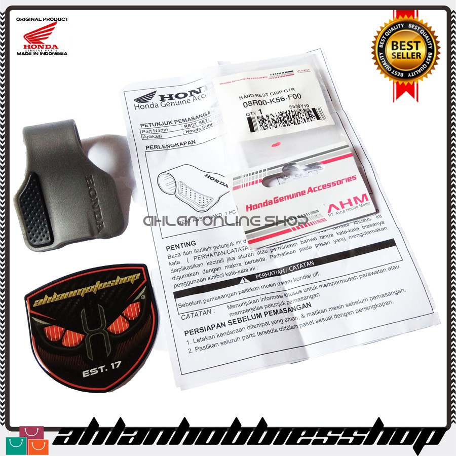 Jual Handrest Handgrip Hand Rest Pegangan Tahanan Gas Original Honda ...