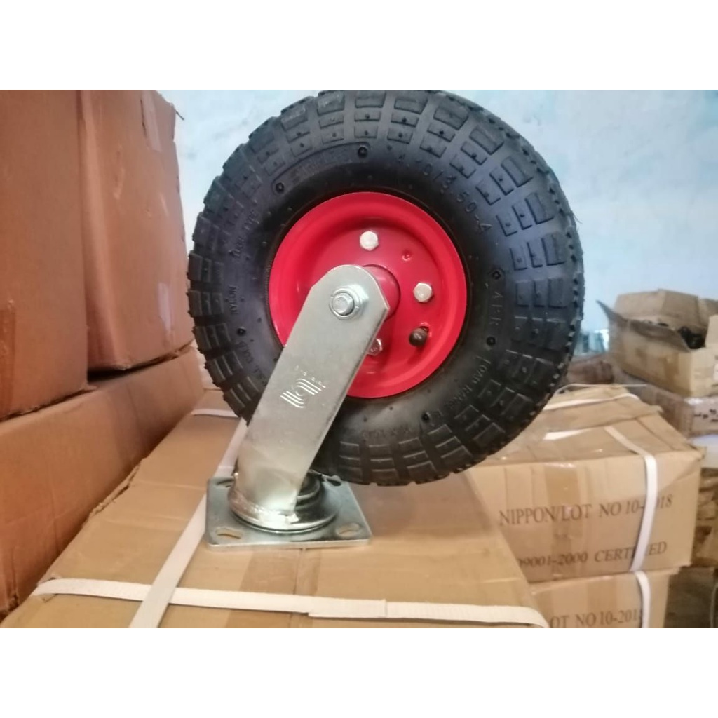 Jual Roda Pneumatic 6 Inch Hidup / Roda Troli 100 kg 6" murah / roda ...