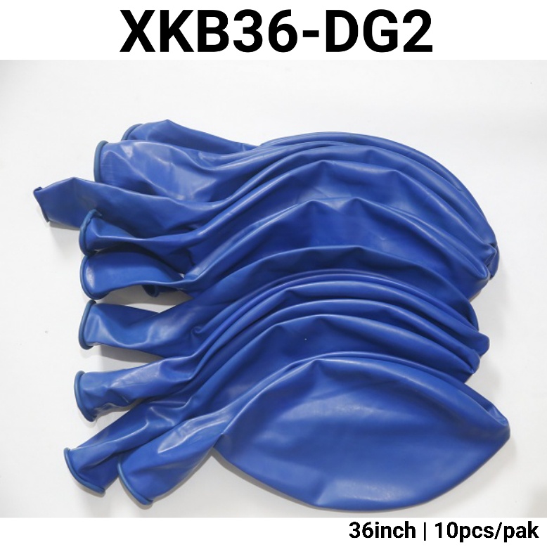 Jual XKB36-DG2 Balon latex 36 inch 90 cm 10 jumbo doff tebal biru blue ...