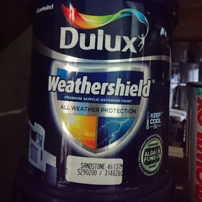 Jual Cat Dulux Weathershield 46137 M Sandstone kemasan 2.5 L ( galon ...
