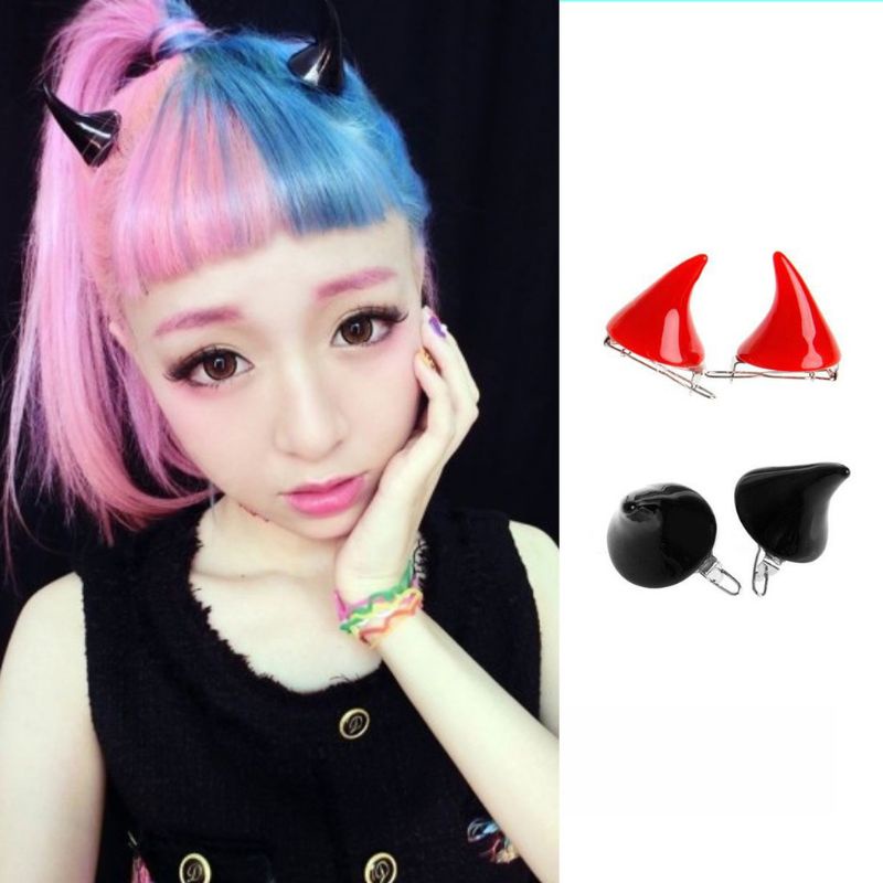 Jual HAIRPIN LITTLE DEVIL TANDUK IBLIS SETAN HORN JEOIT RAMBUT COSPLAY ...