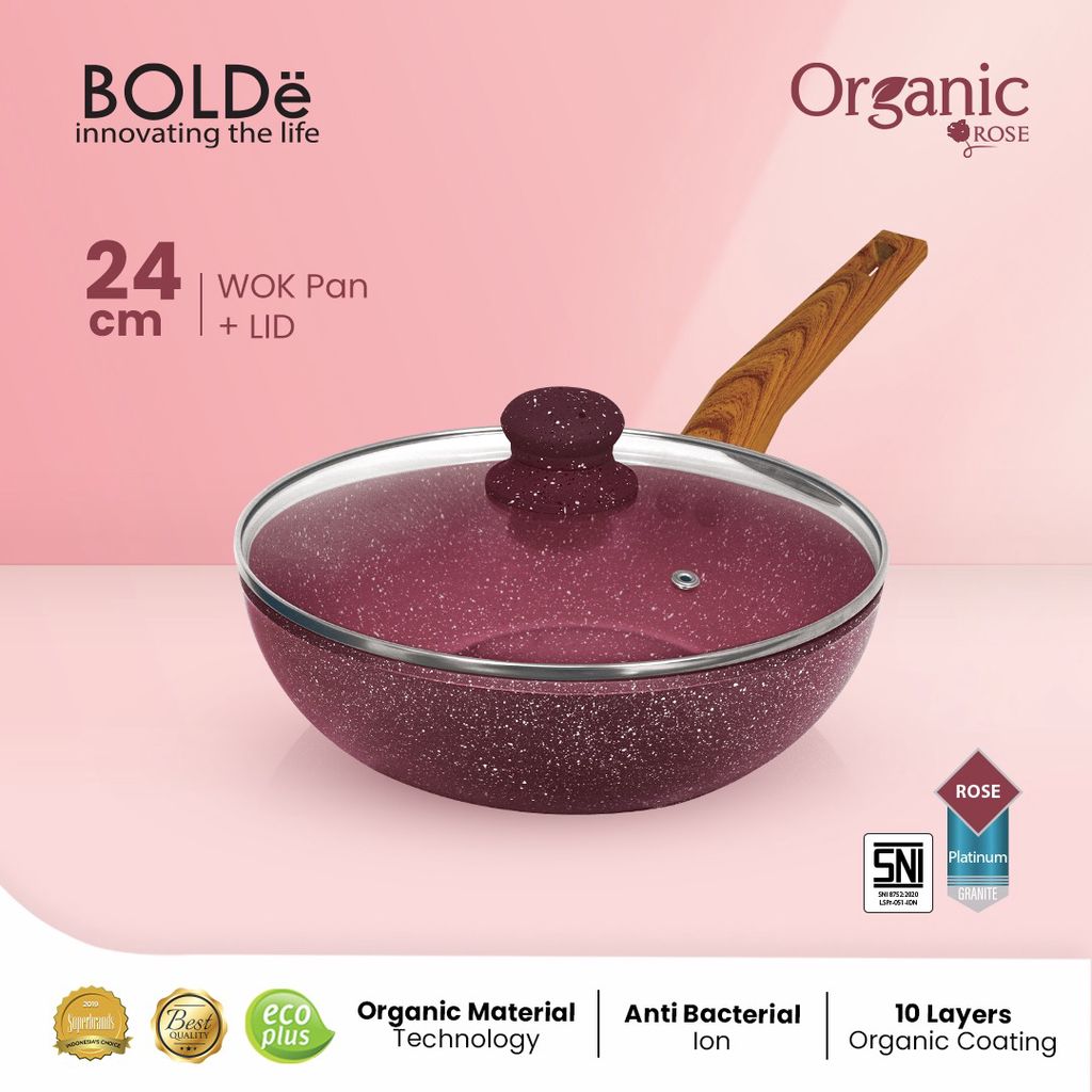 Jual BOLDe Organic Rose Wok 24cm | Shopee Indonesia