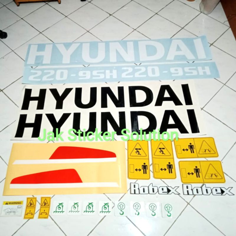 Jual Stiker Excavator Hyundai R220-9SH | Shopee Indonesia