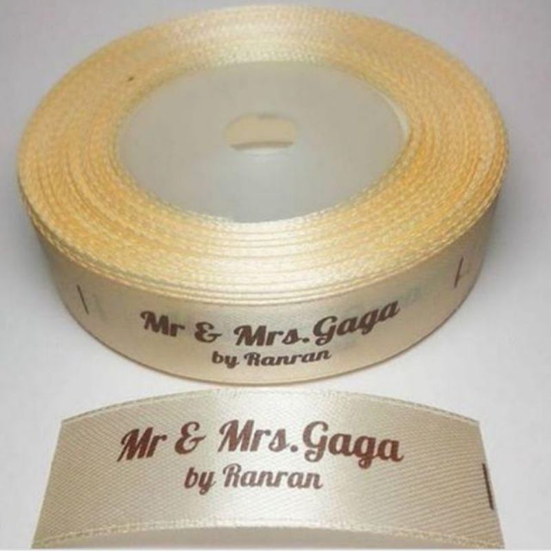 Jual label pita satin roll pita kado pita hampers pita box pita sablon ...