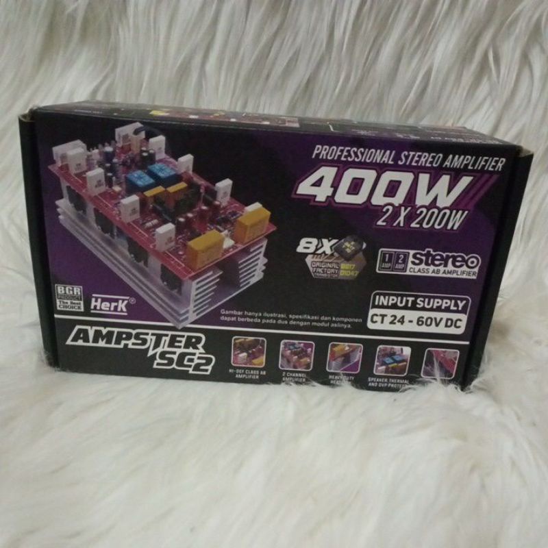 Jual Power Professional Stereo Amplifier 400W 2x200W | Shopee Indonesia