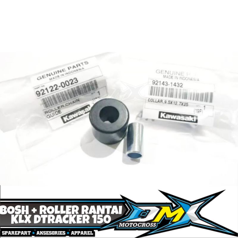 Jual PAKET ROLLER RANTAI CHAIN GUIDE COLLAR BOLT FLANGED KLX DTRACKER ...