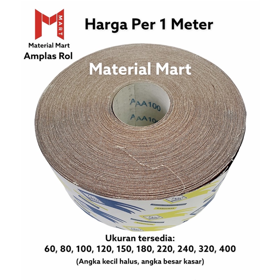 Jual Amplas Roll Halus | Amplas Besi Kasar | Amplas Meteran Roll Murah ...