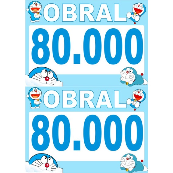 Jual KERTAS TULISAN LAMINATING / KERTAS BANDROL GAMBAR DORAEMON ...