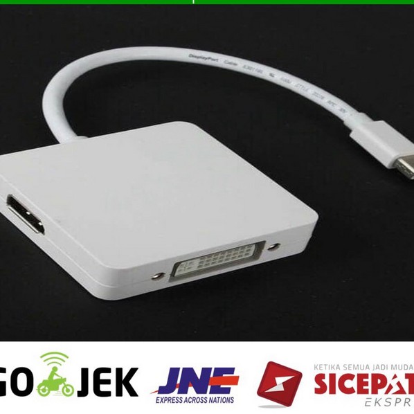 Jual CONVERTER MINI DISPLAY PORT TO DP+DVI+HDMI THUNDERBOLT KE DIGI ...
