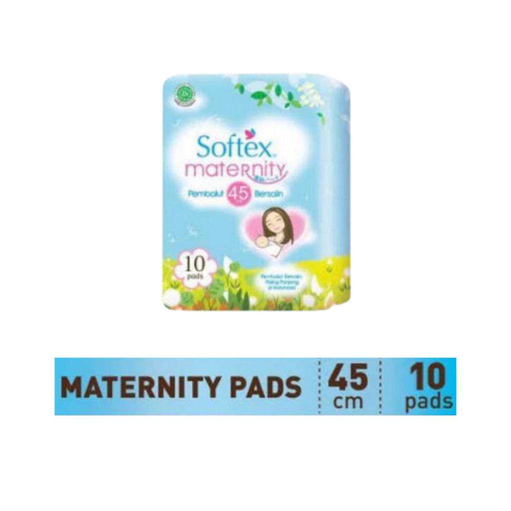 Jual SOFTEX MARTERNITY 10 PADS 45CM SOFTEX PEMBALUT BERSALIN BREAST PAD ...