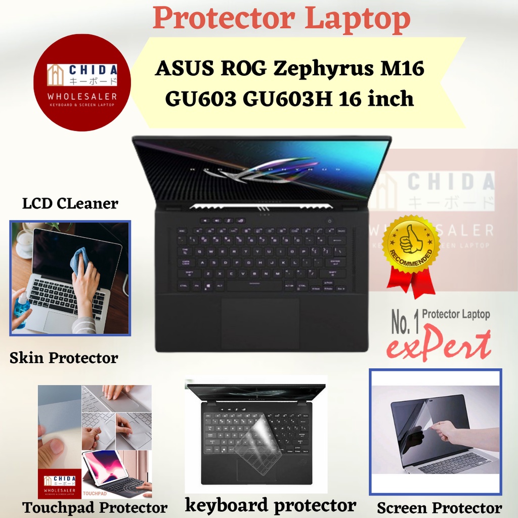 Jual Protector Laptop 16 inch ASUS ROG Zephyrus M16 series / anti gores ...