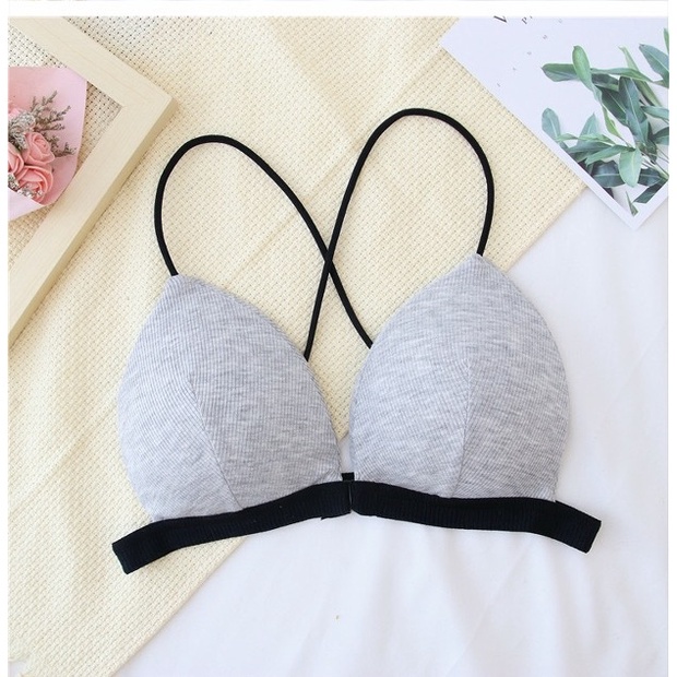 Jual BV.ID BR844 BRA BH Model Cup Segitiga BH Sexy Tali Silang Tanpa ...