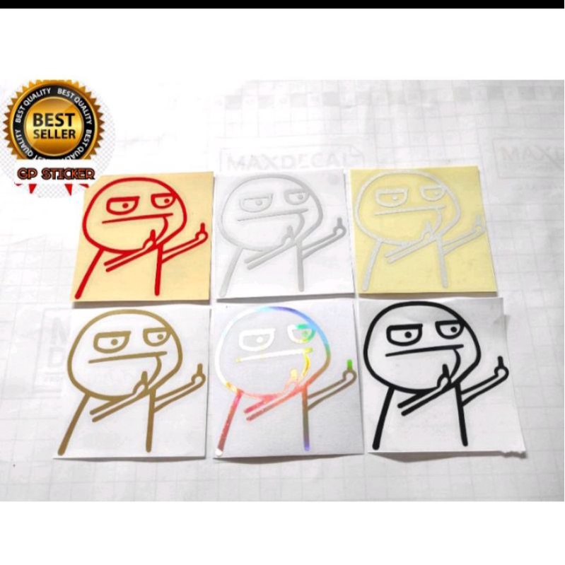 Jual stiker cuntting meme fucek hologram reflektif | Shopee Indonesia