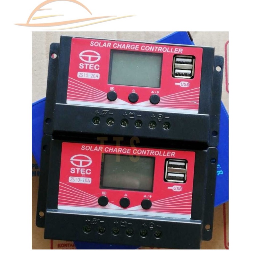 Jual Solar Charge Controller Stec 20A PWM | Shopee Indonesia