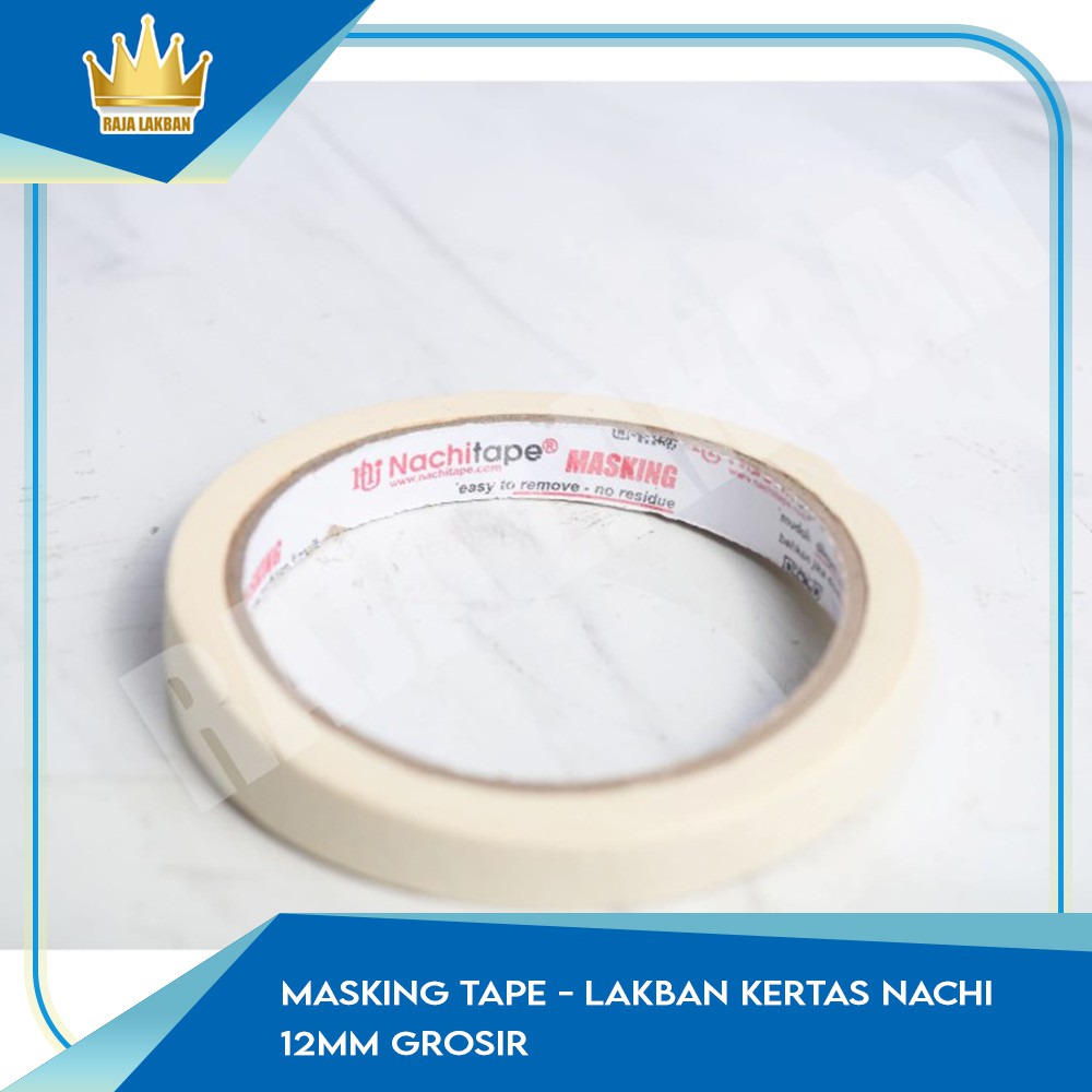 Jual Masking Nachi / Lakban Kertas Nachi 12 mm - 1 Roll | Shopee Indonesia