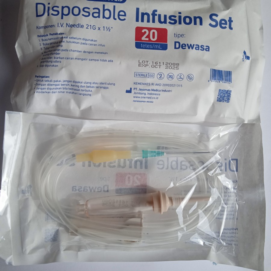Jual Infuset Onemed Dewasa Infus set Onemed Adult infusion set onemed ...