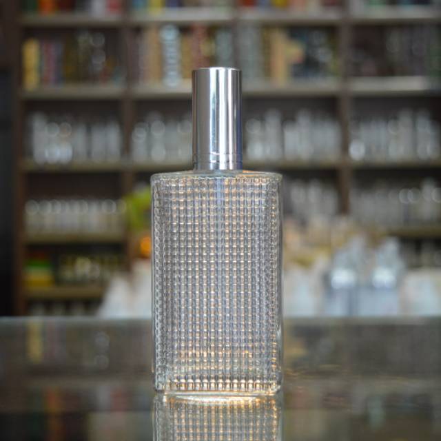 Jual Botol parfum semprot / spray kaca kotak 100ml (LC100) | Shopee ...
