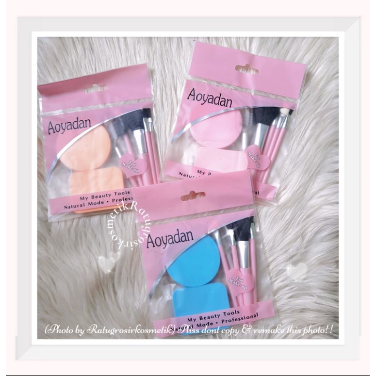 Jual KUAS SPONS SET AOYADAN/SPONGE MAKE UP SET | Shopee Indonesia
