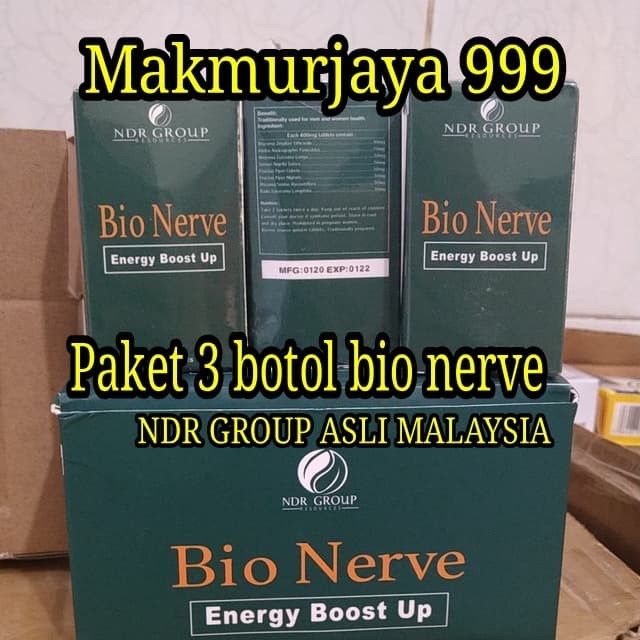 Jual Ready..Bio nerve asli NDR GROUP bionerve ( paket 3 botol ...