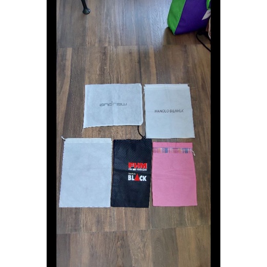 Jual Shoe bag dustbag ANDRE Man0lo FHM DJARUM tas sepatuANDREW 30X38 ...