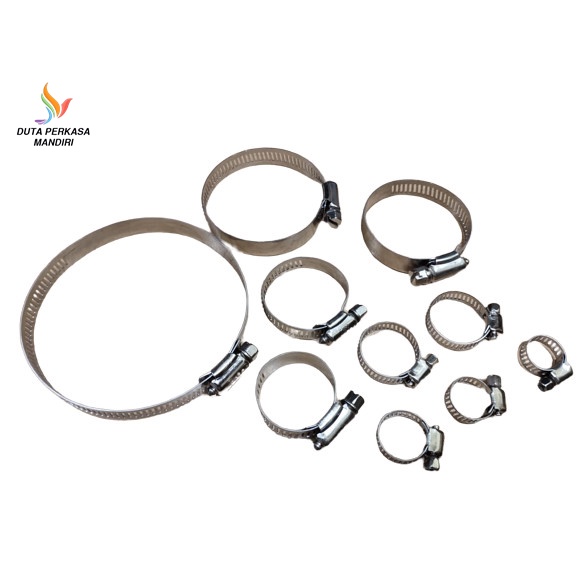 Jual DPM - Klem Selang Hose Clamp 1/2 5/8 3/4 7/8 1 11/4 11/2 2 21/2 3 ...