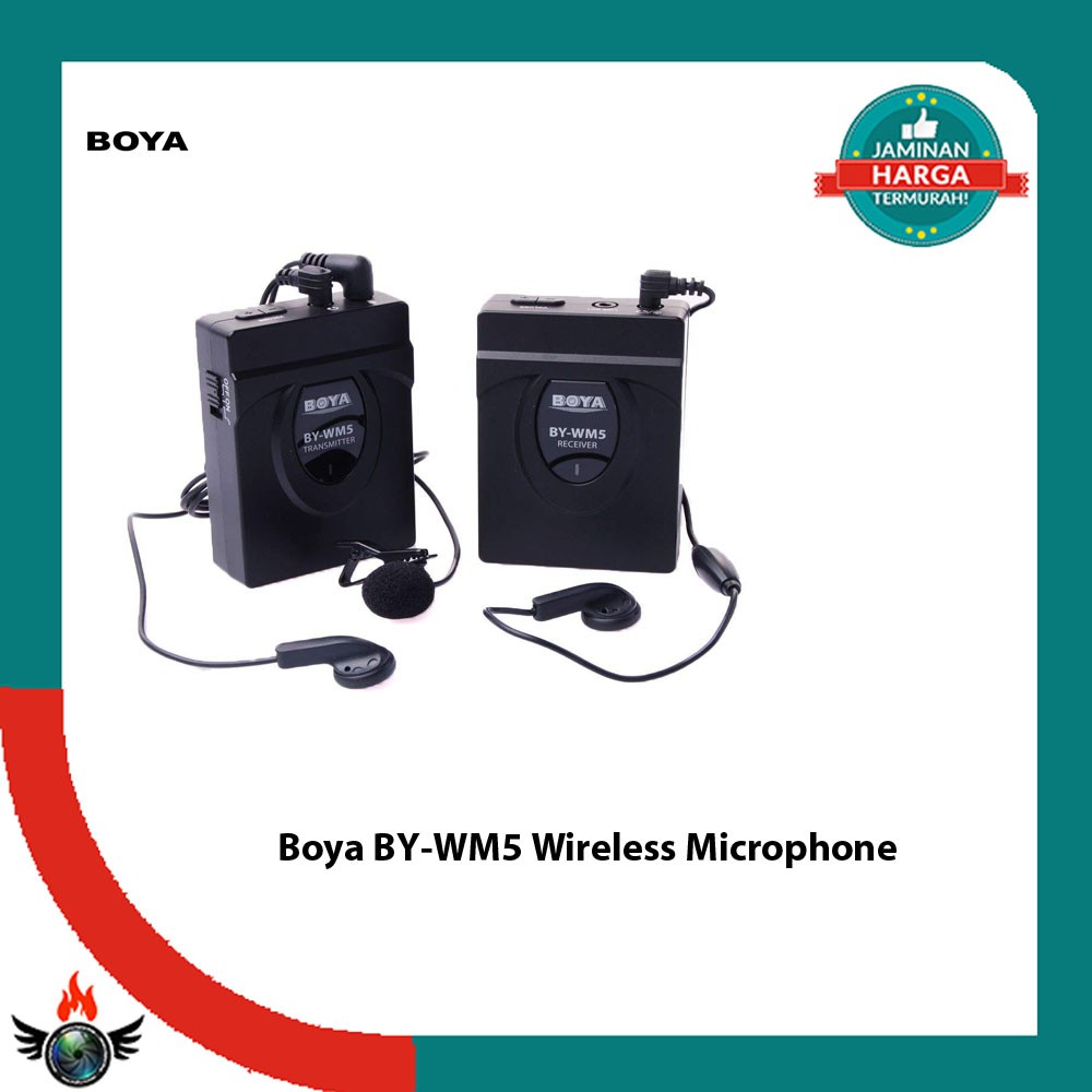 Jual Boya BY-WM5 Wireless Microphone | Shopee Indonesia