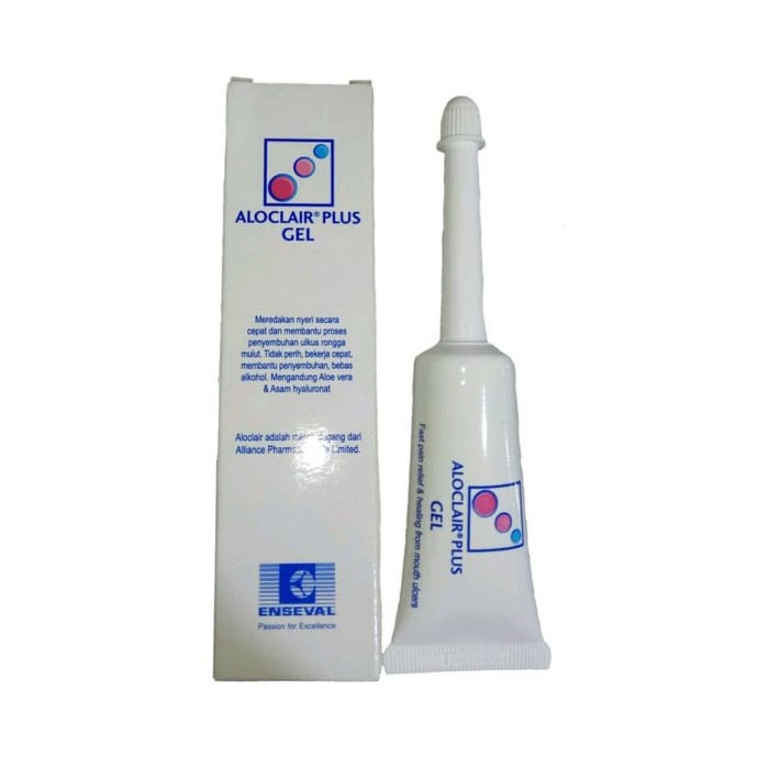 Jual Aloclair Plus Gel Aloc Lair Krim Sariawan Nyeri Luka Mulut Bibir ...