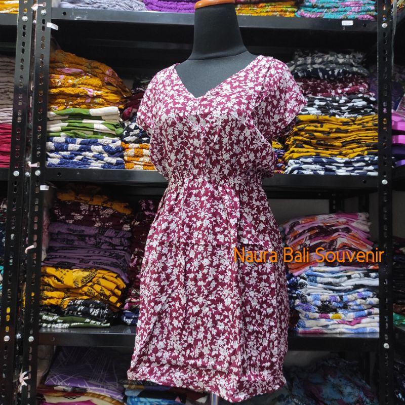 Jual Dress Manohara Kekinian Bali, Seksi Dress Korea leher V neck ...