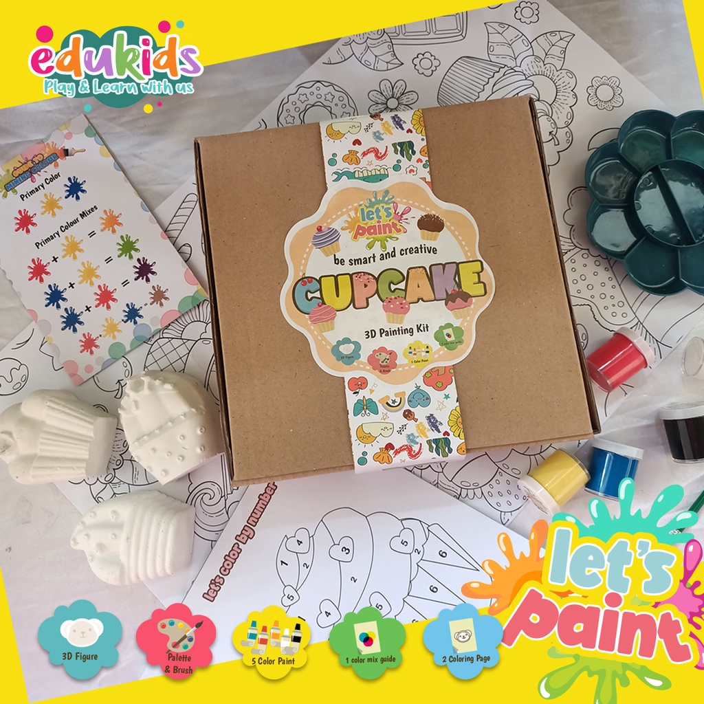 Jual Paket Mainan edukasi anak DIY melukis patung gypsum gipsum figur ...