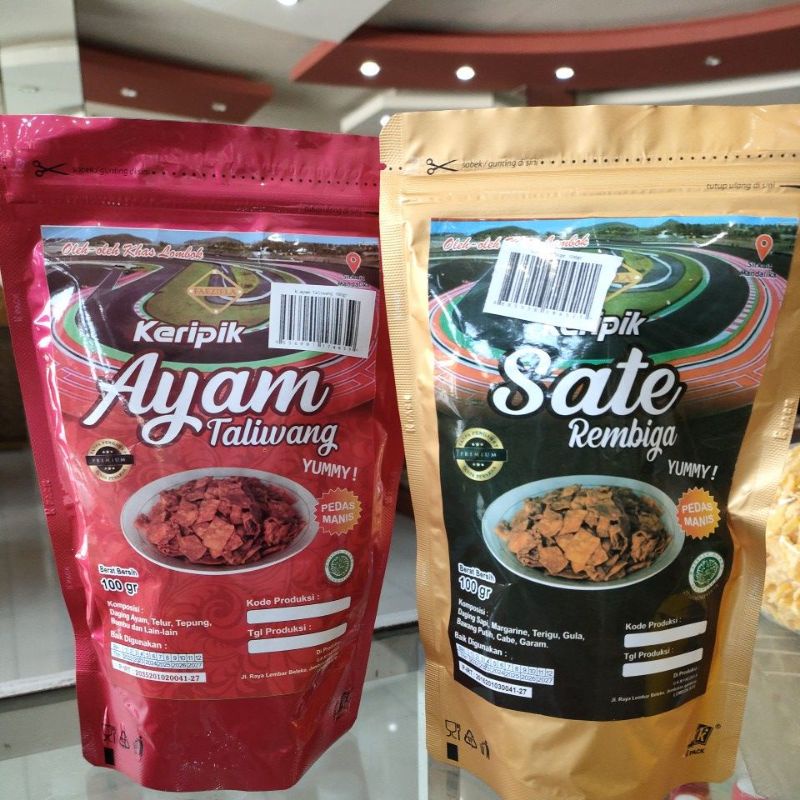 Jual keripik sate Rembiga/ayam taliwang | Shopee Indonesia