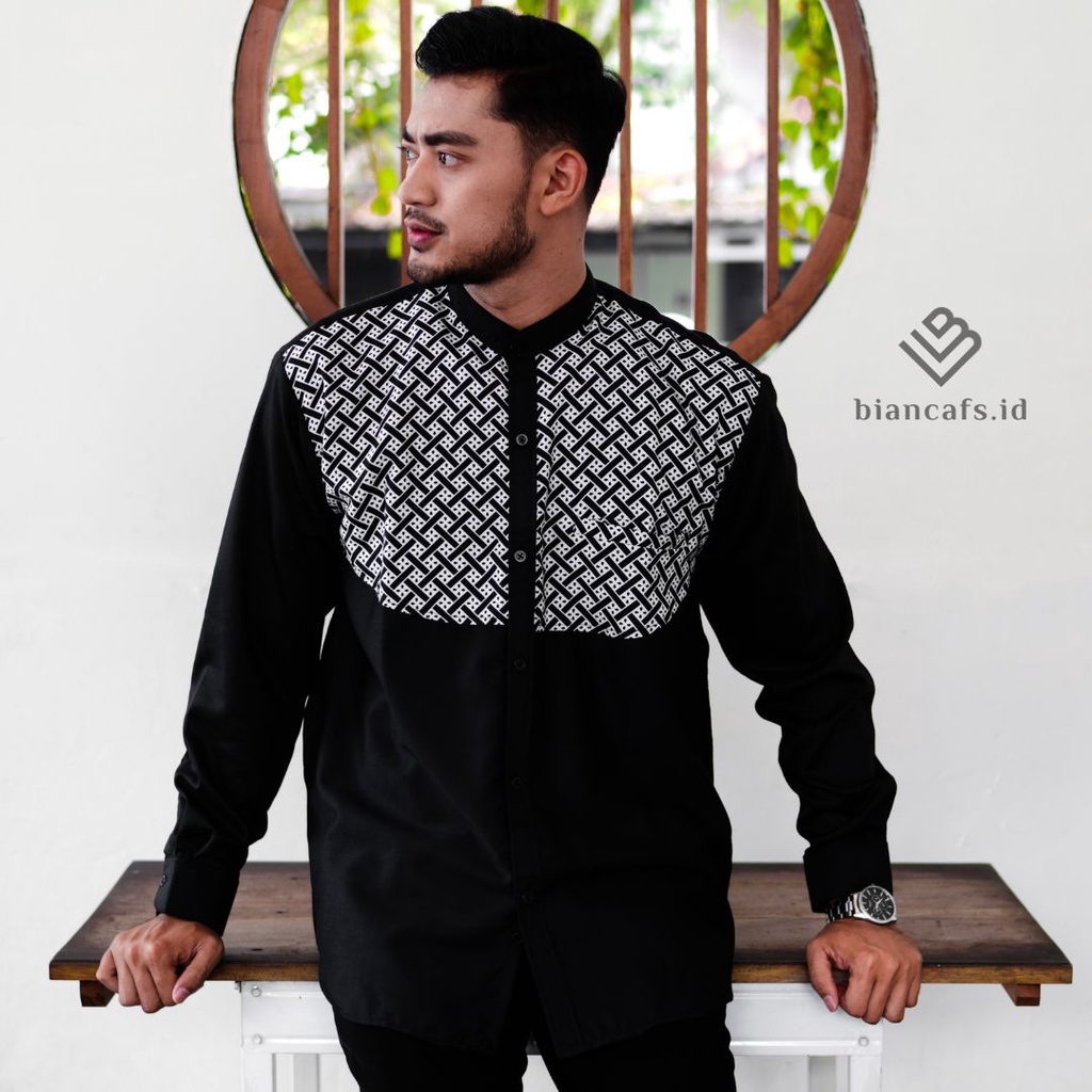 Jual Kemko Batik Kumi Bianca - Baju Koko Pria Lengan Panjang Kokoh ...