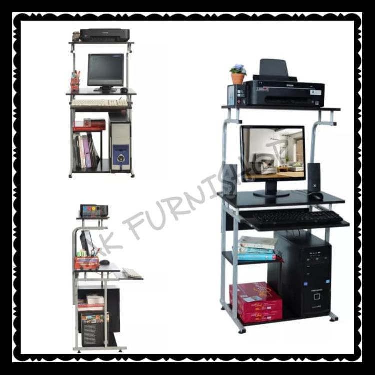 Jual MEJA KOMPUTER RANGKA BESI 3 TINGKAT | Shopee Indonesia