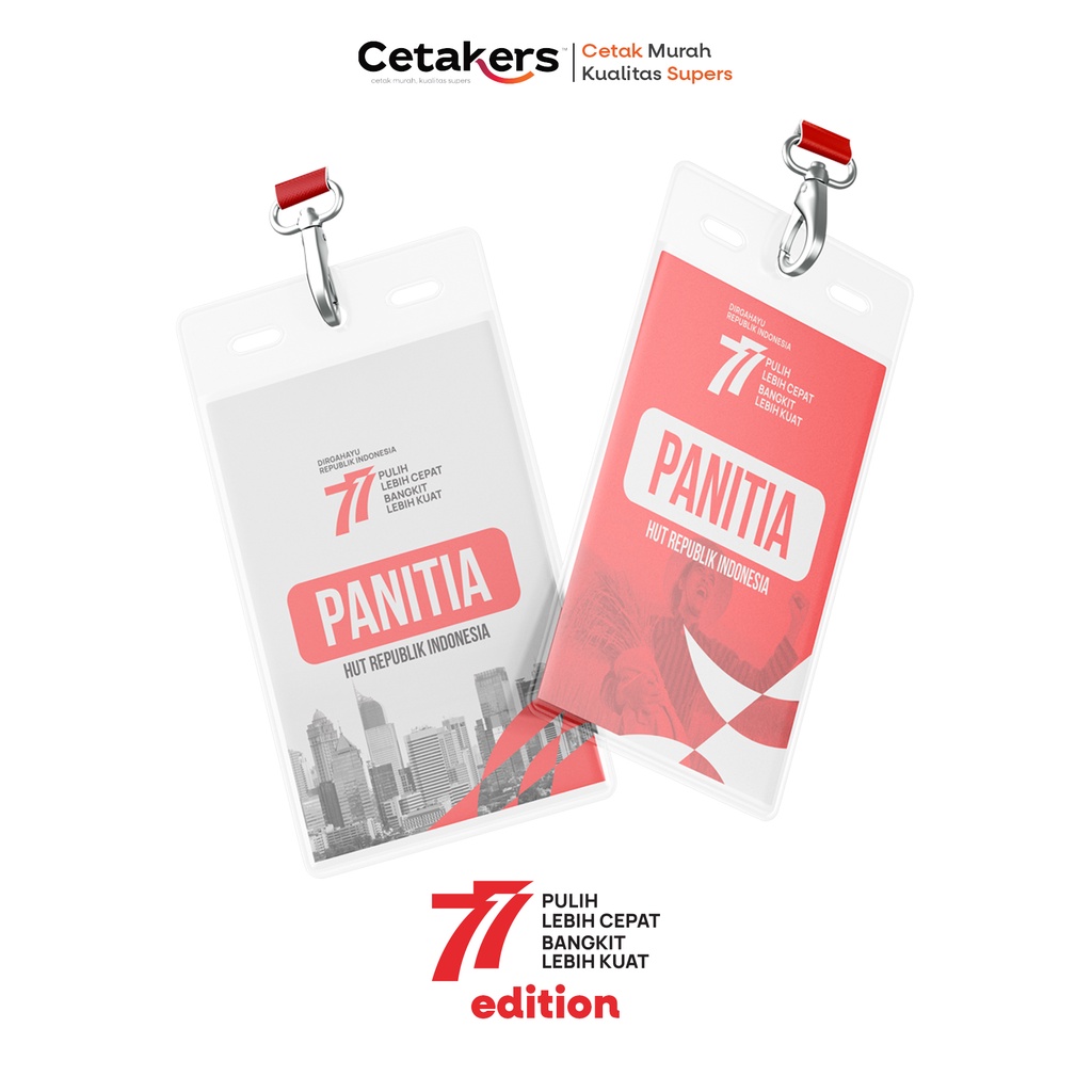 Jual NAME TAG TANDA PENGENAL PANITIA LOMBA 17 AGUSTUS HUT RI KE-77 HARI ...