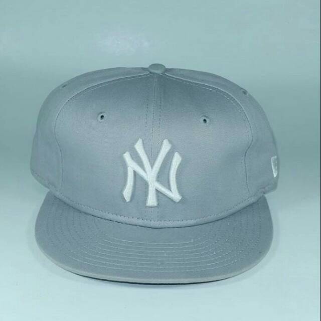Jual Topi snapback new era 9fifty cotton block grey | Shopee Indonesia